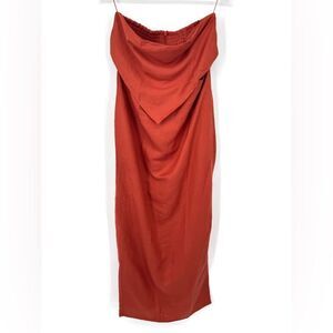 REVOLVE | Dresses | Rumerroam Bandana Maxi Linen Chocolate Brown ...
